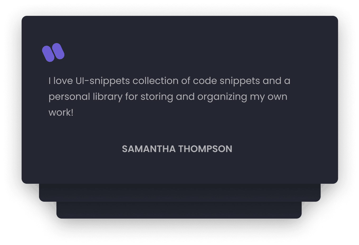UI-snippets - Your personal snippets library UI-snippets - Your personal snippets library